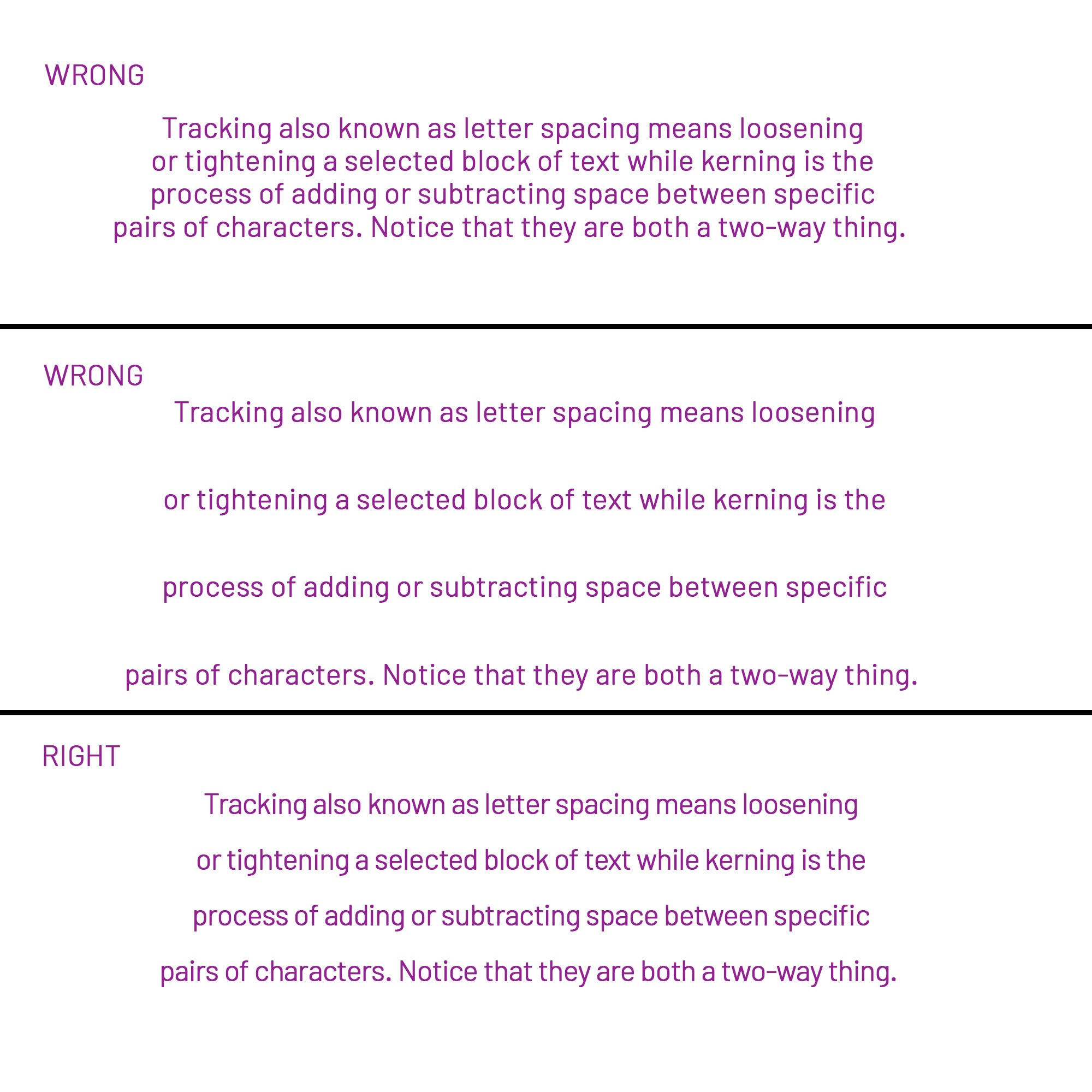 What is Tracking, Kerning, Leading and White Space in Design?