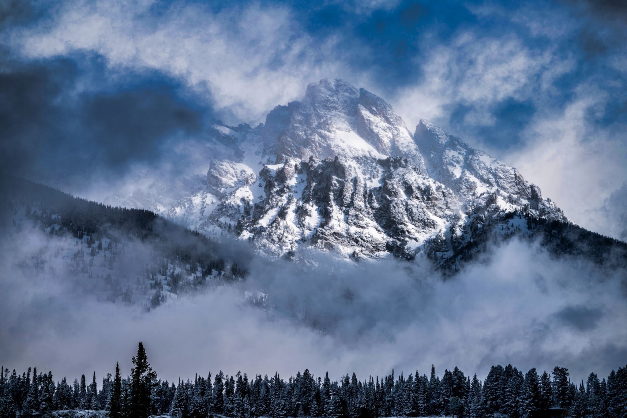 Spring Snowstorm in the Tetons - Peter Noah Thomas
