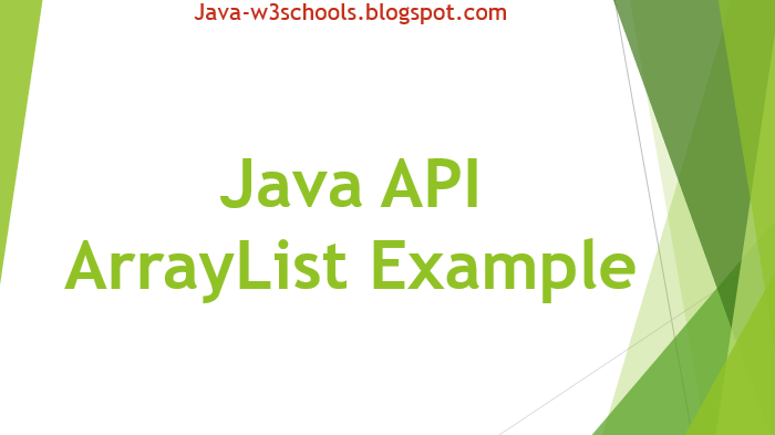 Java API ArrayList Example | JavaProgramTo.com