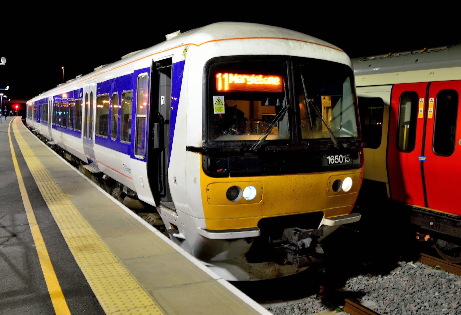 'Along These Tracks' Train Photos Site : Night Photo Class 165015 ...