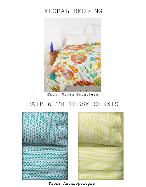 Copy Cat Looks: Pattern Mixing: Bedding