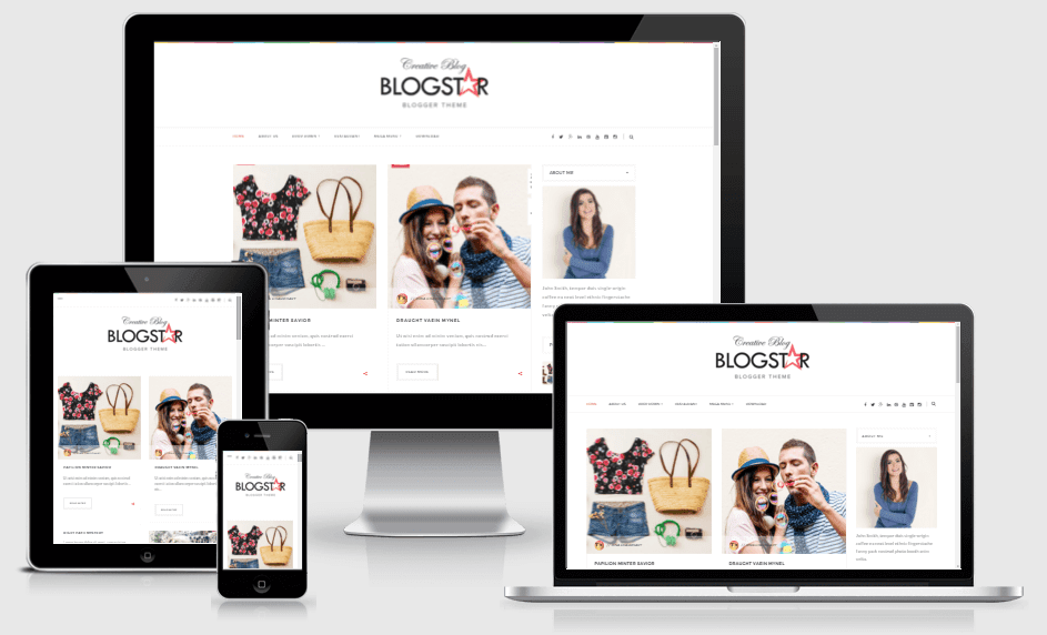 Blogstar - Responsive Clean and Minimal Blogger Template - Sya-antariksa