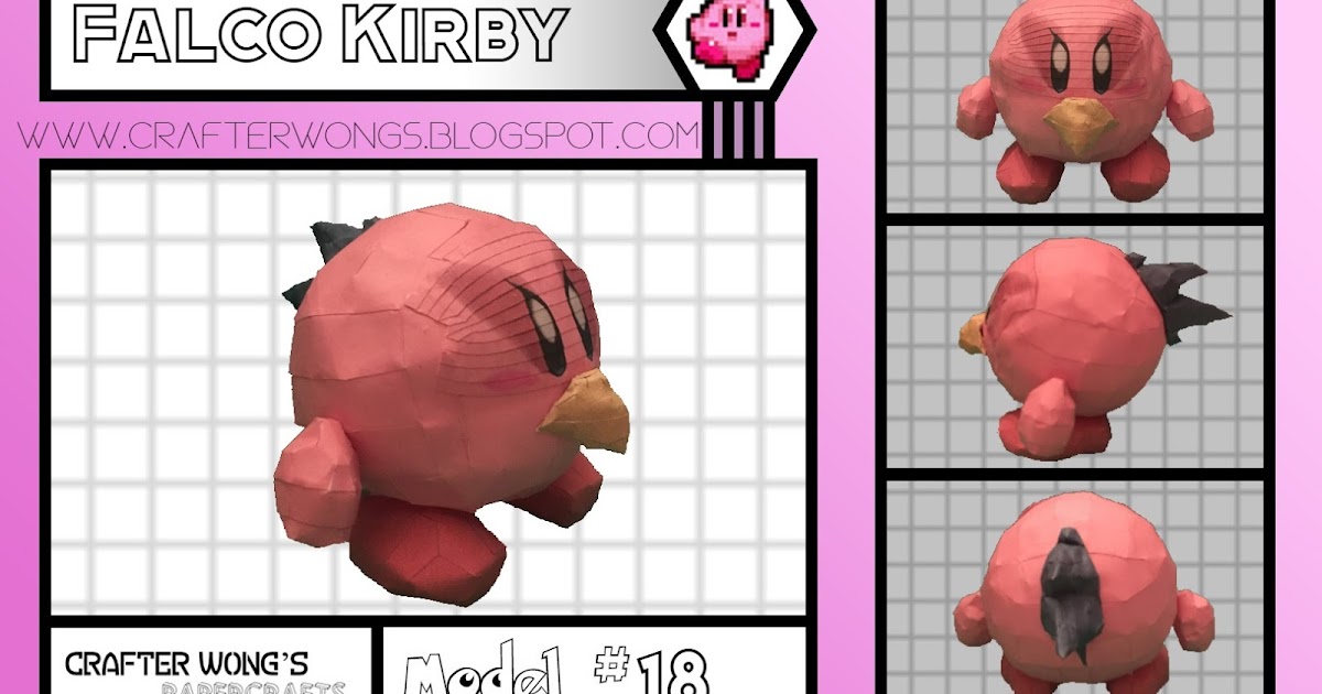 Crafter Wong's Papercraft: Falco Kirby