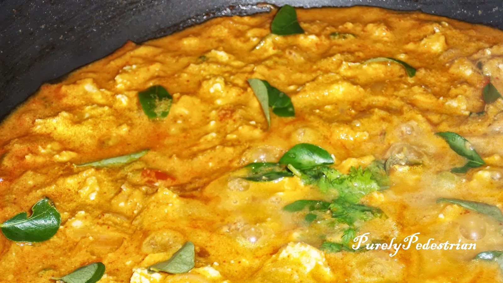 Purely Pedestrian: Naadan Mutta Curry / Pacha Thenga Aracha Motta Curry ...