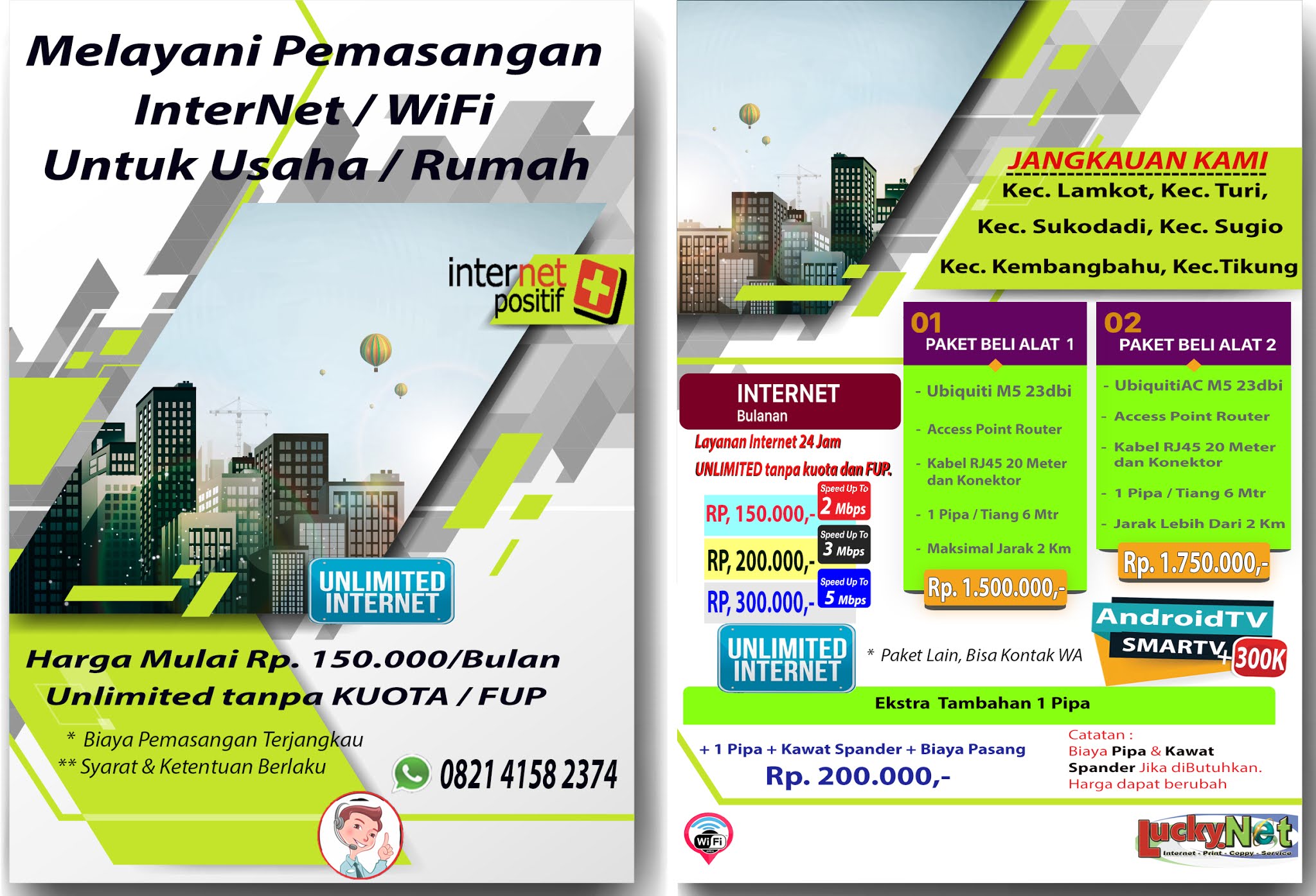 LUCKY ARDA GROUP: PROMO PASANG BARU INTERNET WIFI 2021