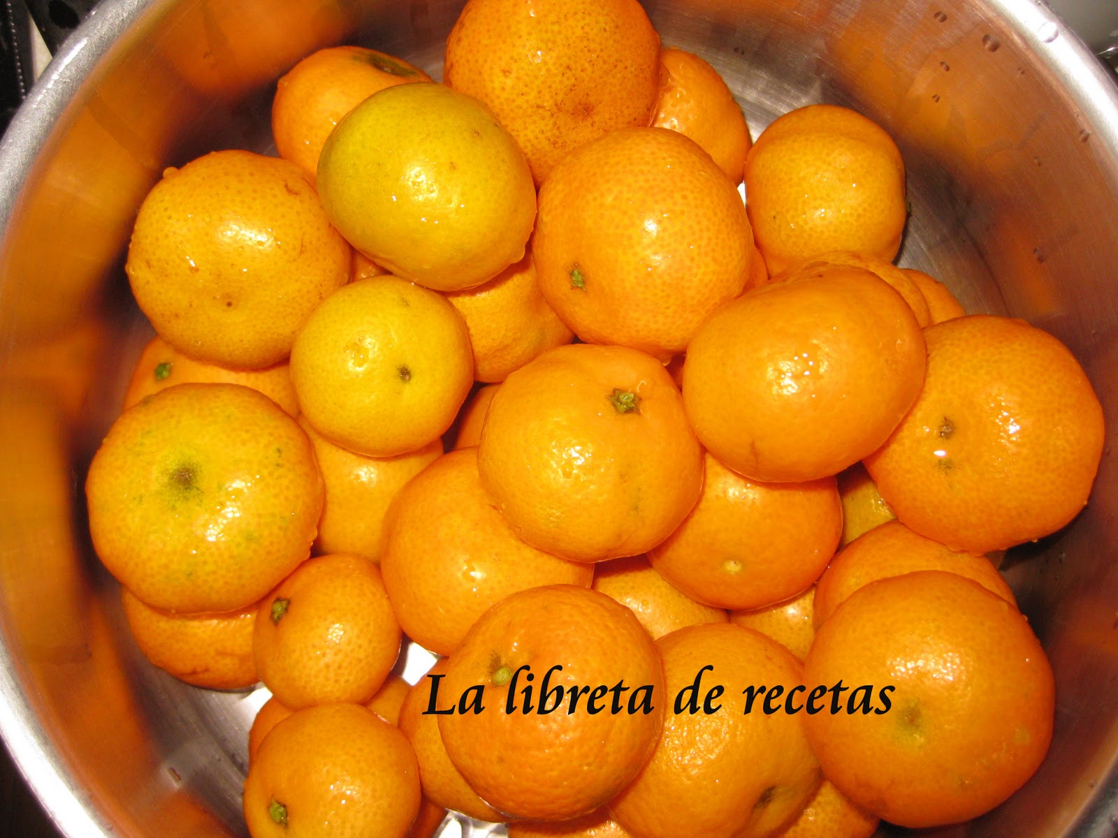 La libreta de recetas: MANDARINAS CONFITADAS