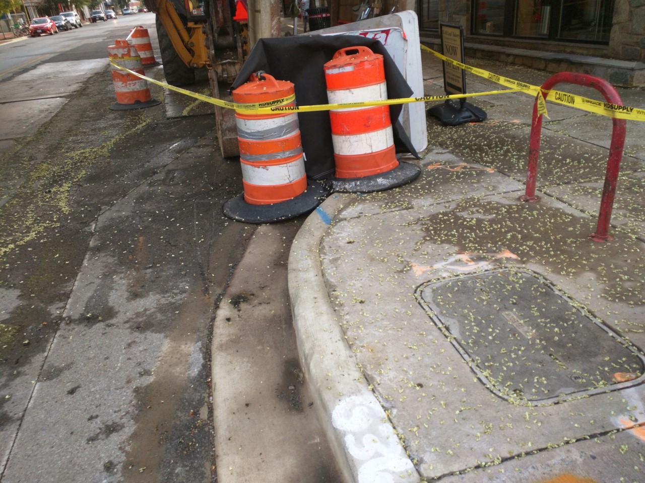 Robert Dyer @ Bethesda Row: Massive pothole, utility work present ...