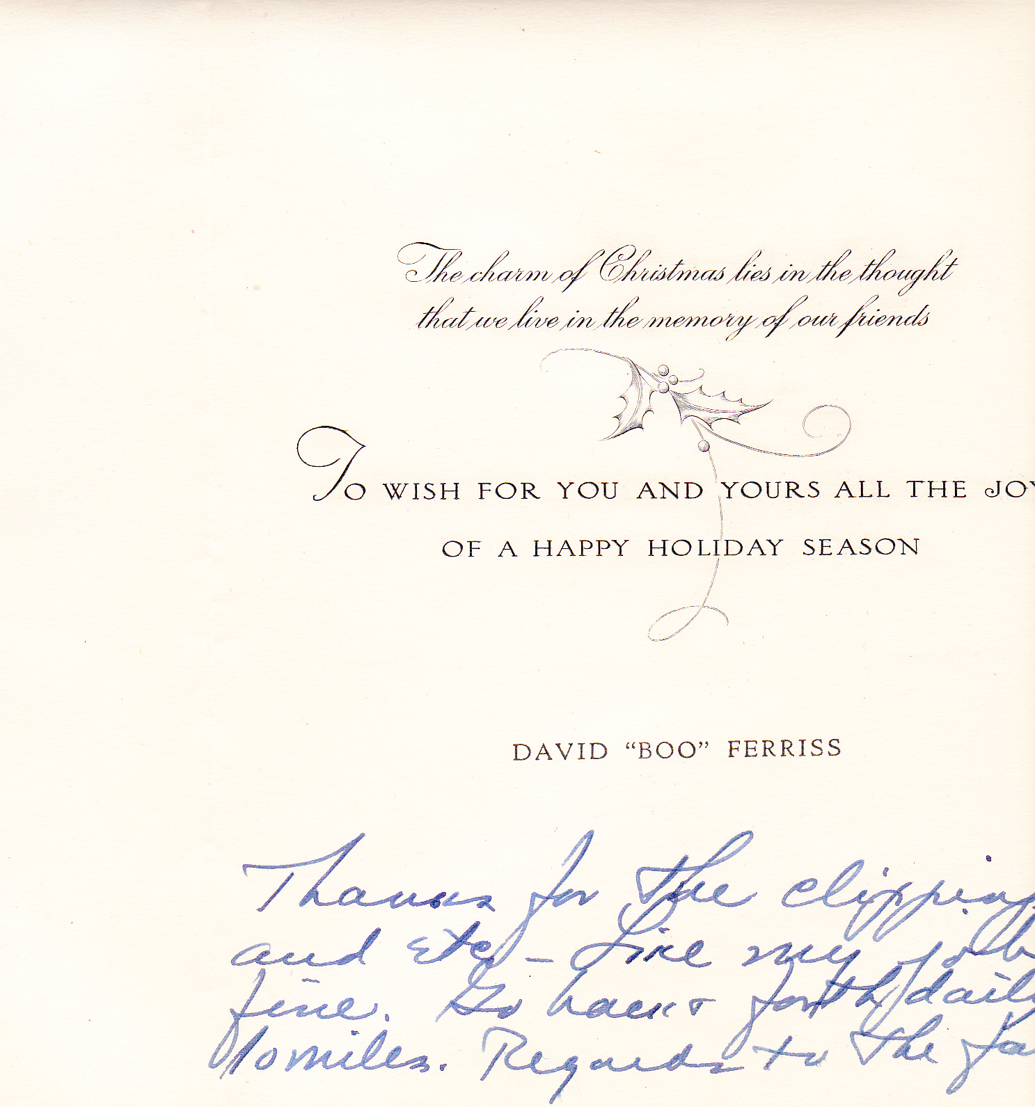 Madeline's Memories: Dave "Boo" Ferriss - Red Sox Player