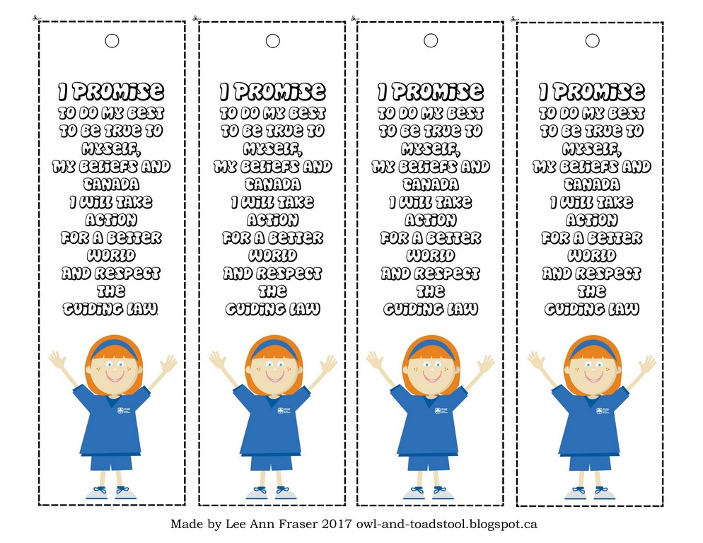 Owl Toadstool Promise Bookmarks For Girl Guides Of Canada owl-toadstool-promise-bookmarks-for-girl-guides-of-canada