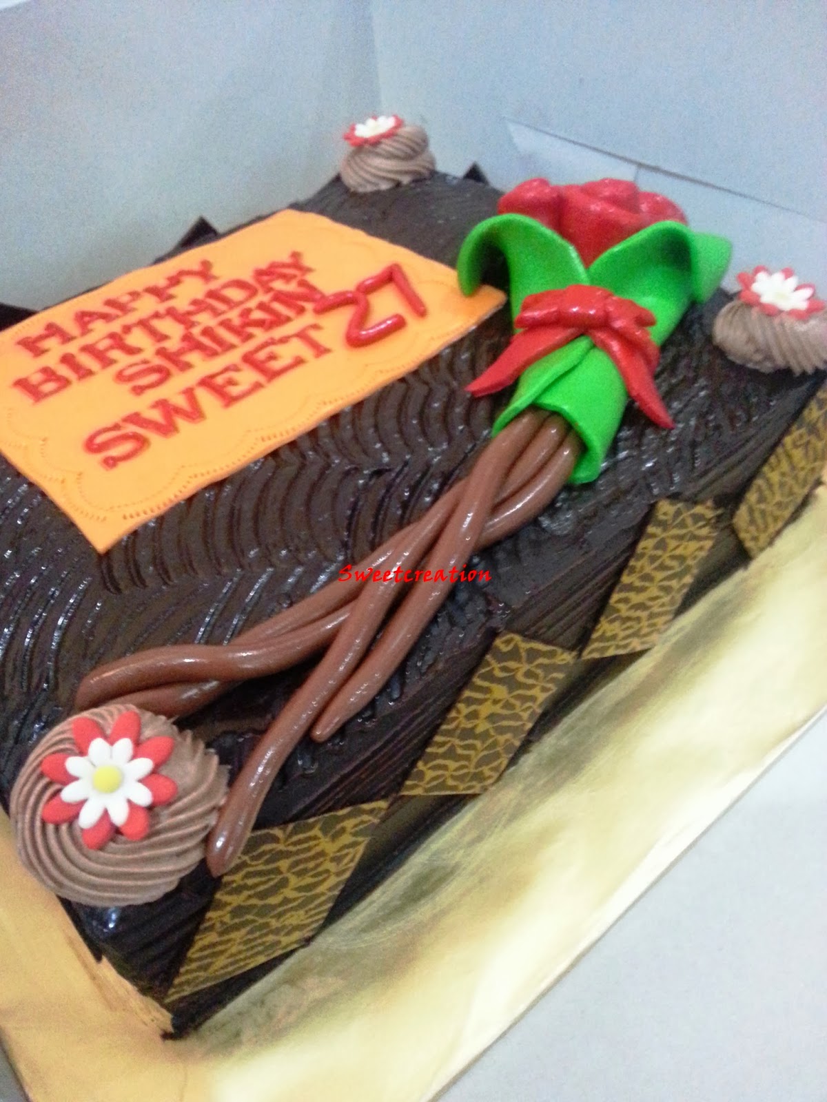 Sweet Creations: Sweet 27 Birthday cake