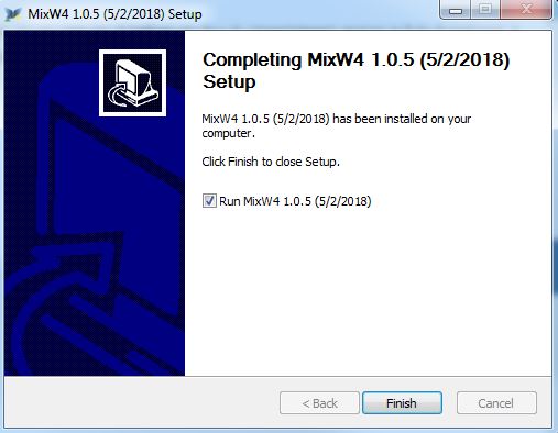 Makers eXperimenters and Operators: Installing MixW software