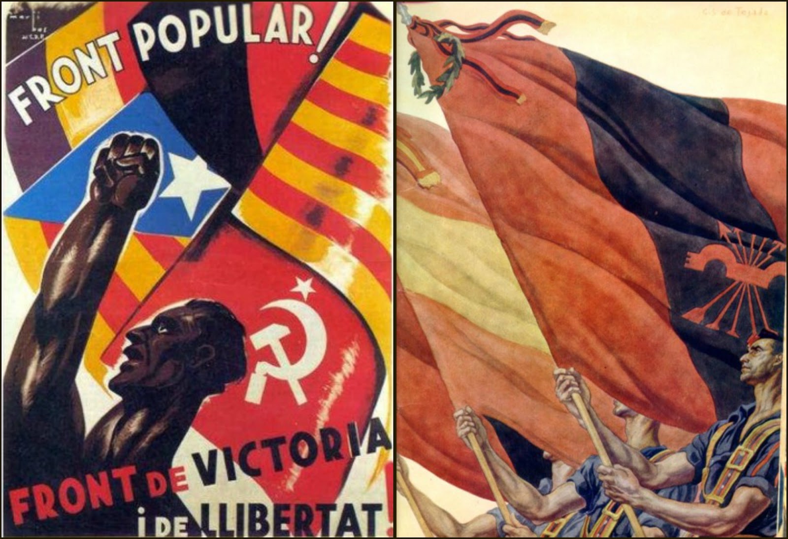 Guerra Civil Espanhola: Grupos que atuaram na guerra.