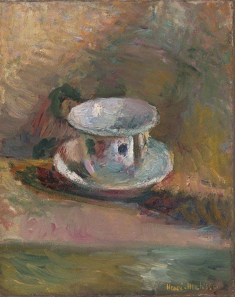 Henri Matisse (1869-1954) La Table au café, c. 1899 Huile sur toile, 40 ...