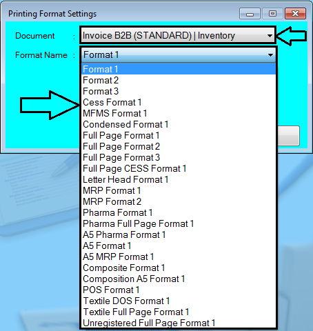 Printing Format and Barcode Settings Help Guide