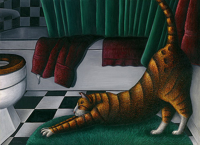 Historia y evolución de la pintura artística : Arte con gatos creativas ...