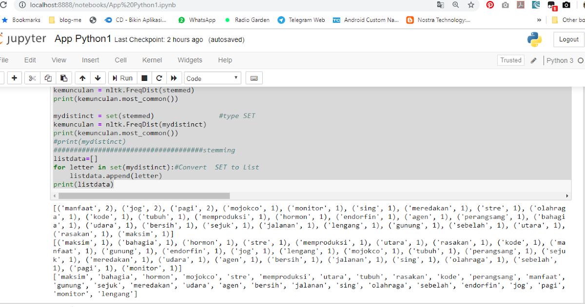 python ilu inu imu: STEMMING IN PYTHON
