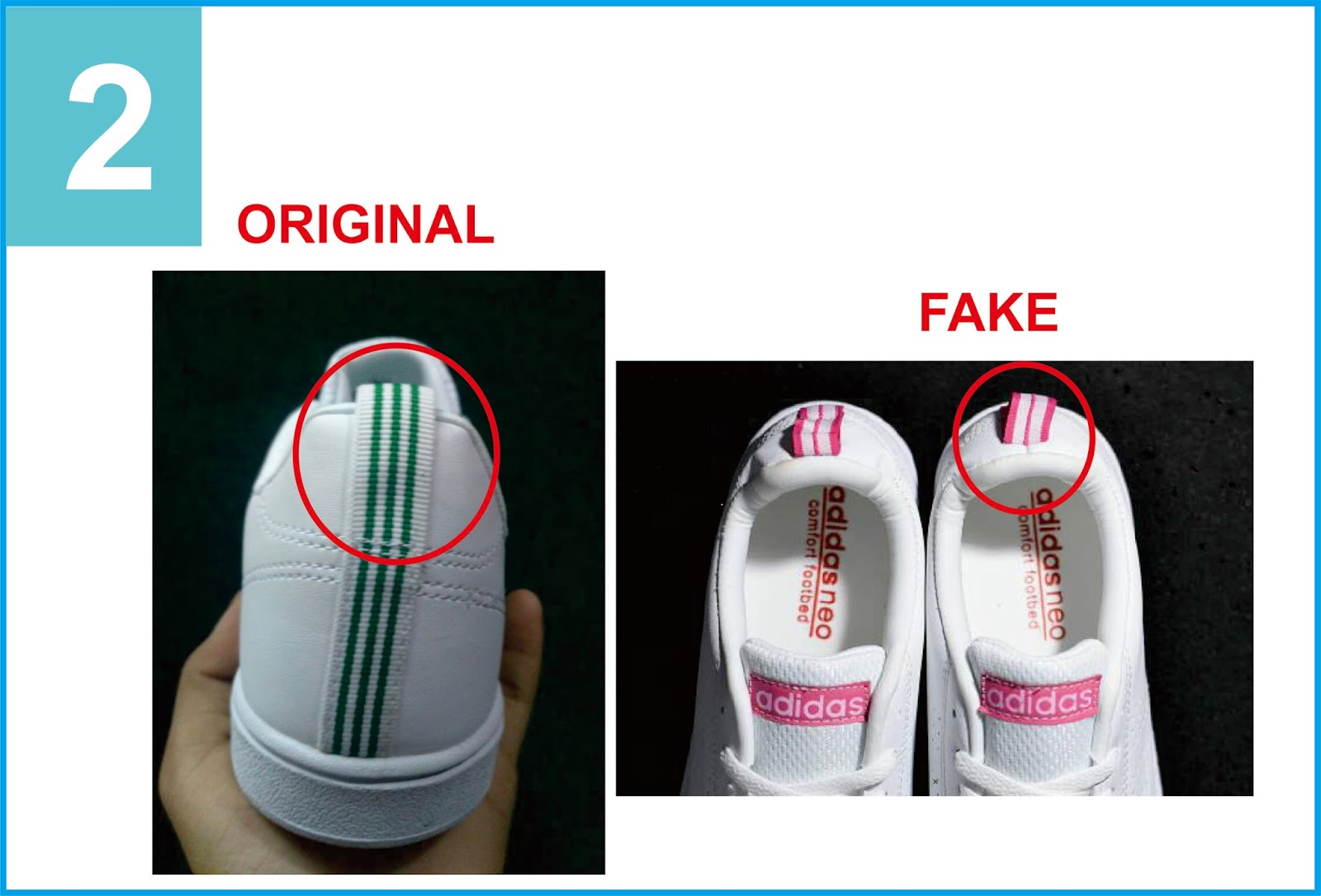 Mulailah Belajar~: Membedakan Sepatu Adidas Neo Advantage Original & Fake