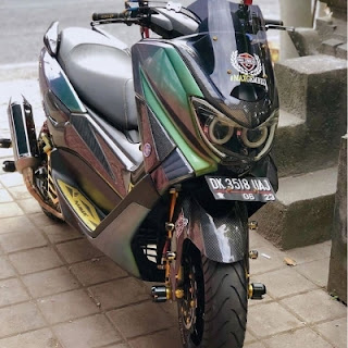 Modifikasi Nmax Hitam, Putih dan Abu Abu Terbaru 2020 - Dudungmaman07