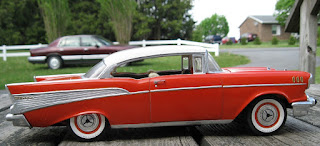 Jim's Junk!: 1976 buildup of AMT's 1/16 scale '57 Chevy Bel Air hardtop ...