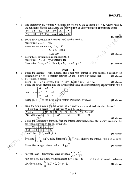 VTU B.E CSE 3rd Sem Question Papers June July 2015 - University ...
