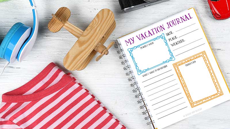 Free Printable Travel Journal for Kids | Sunny Day Family
