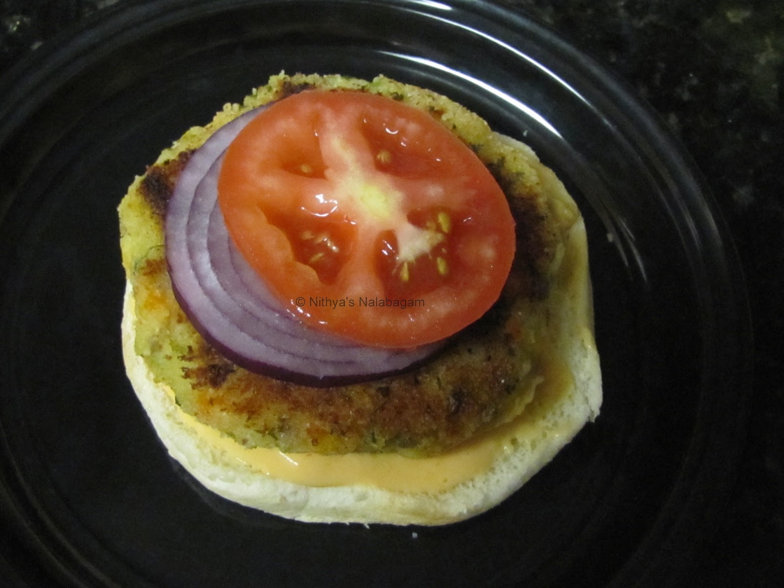 Indian Veggie Burger |Nithya's Nalabagam