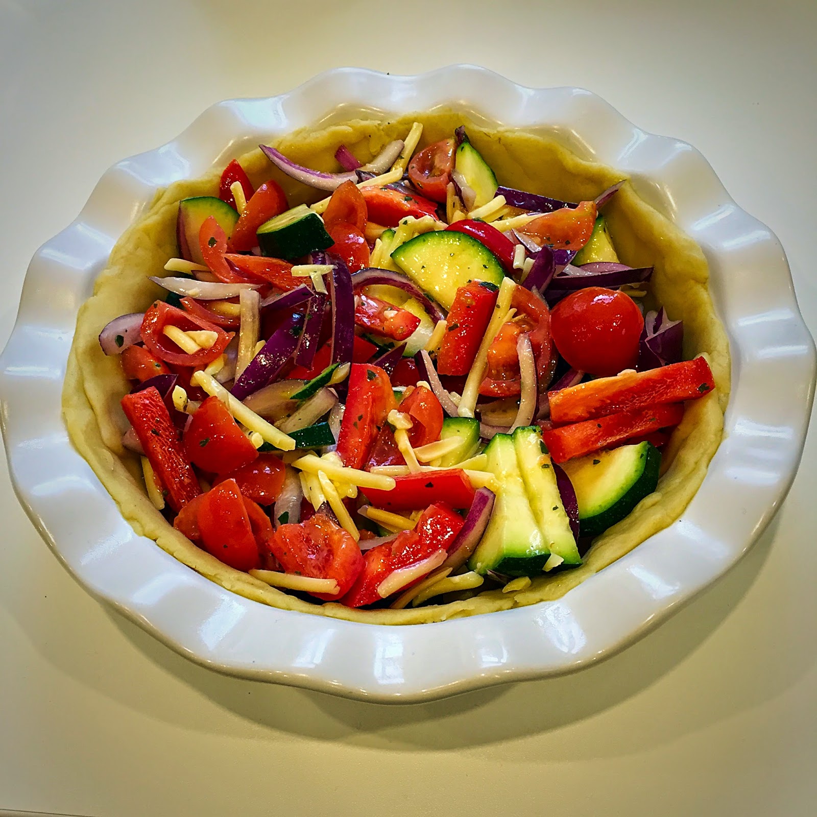 Roasted Mediterranean Vegetable Tart Recipe - Eat.Love.Live