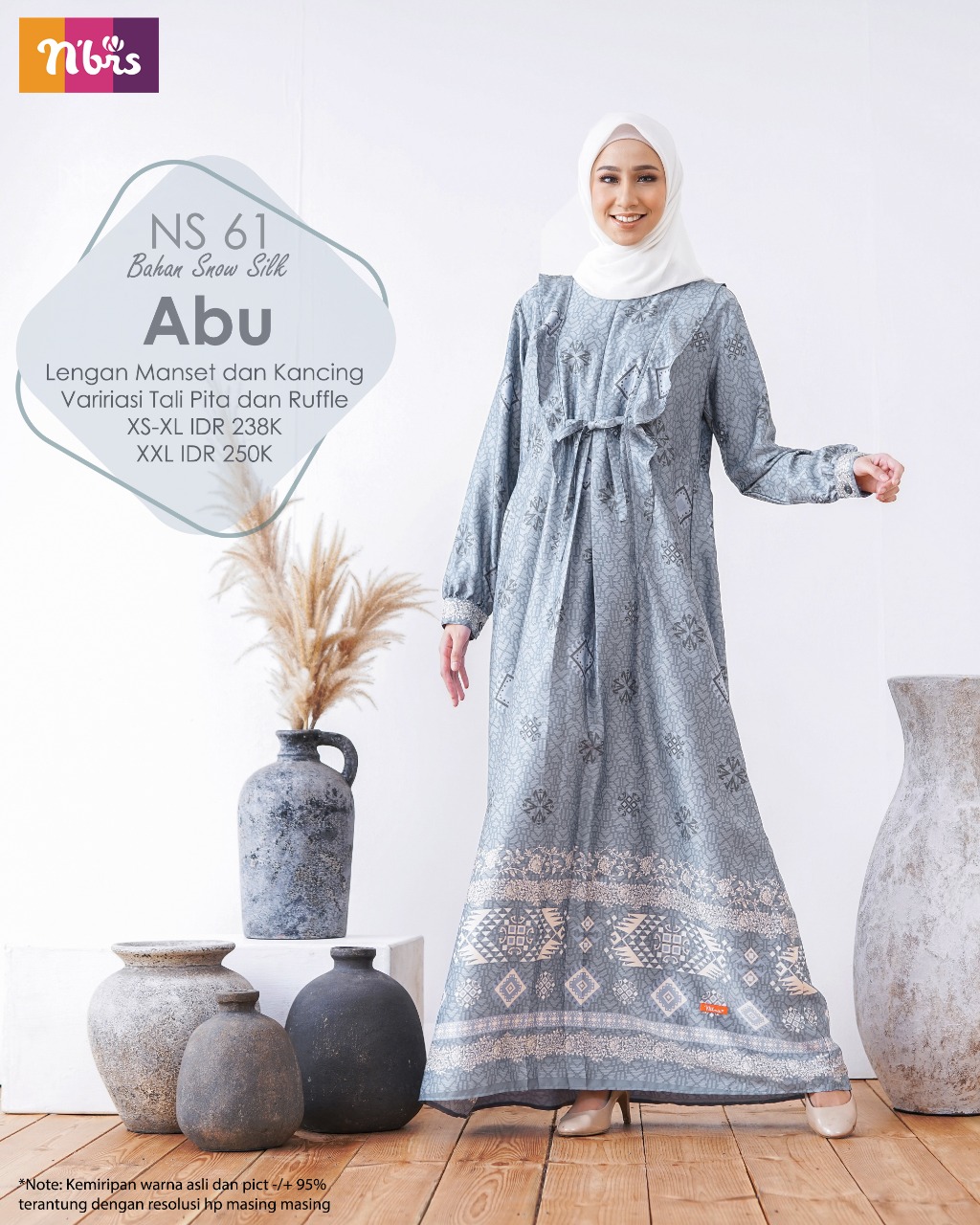 KOLEKSI GAMIS NIBRAS TERBARU NS 61