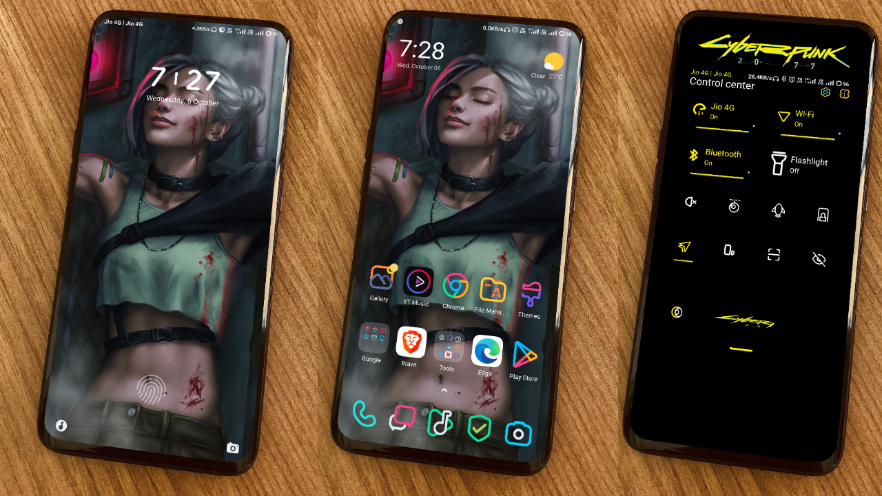 CYB | Best CyberPunk Theme for MIUI 12 With Unique Designe - MIUI Themes