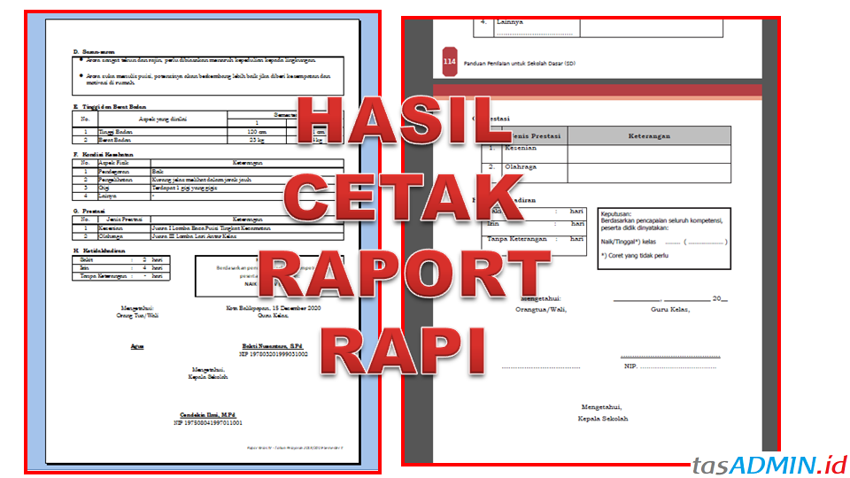 PENYEGARAN APLIKASI RAPORT K13 SD TAHUN 2021 - tasADMIN