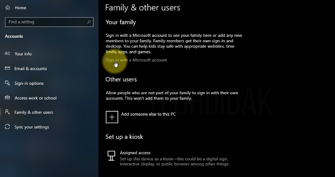 Cara Sign-in Microsoft Account di Windows 10