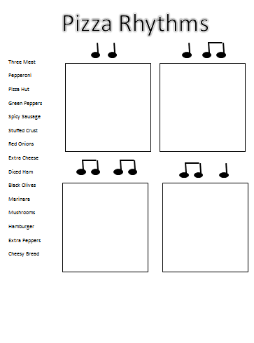 Elementary Music Methods: Real Life Edition: Pizza Love