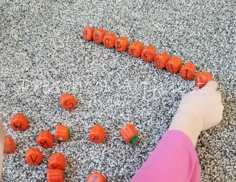 Preschool Alphabet: DIY Pumpkin Manipulatives & Activities