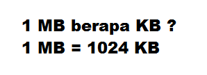 1 MB berapa KB ? - Apakah .xyz