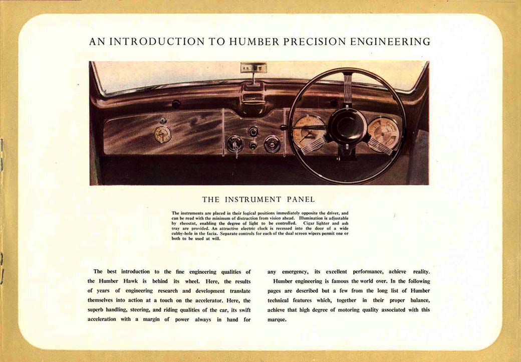 .: 1948. Humber Hawk. brochure (English)