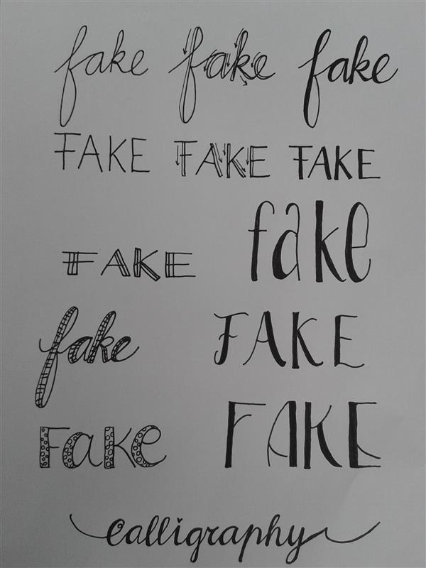 Creatief met Creadinda: 2. Handletteren, fake calligraphy