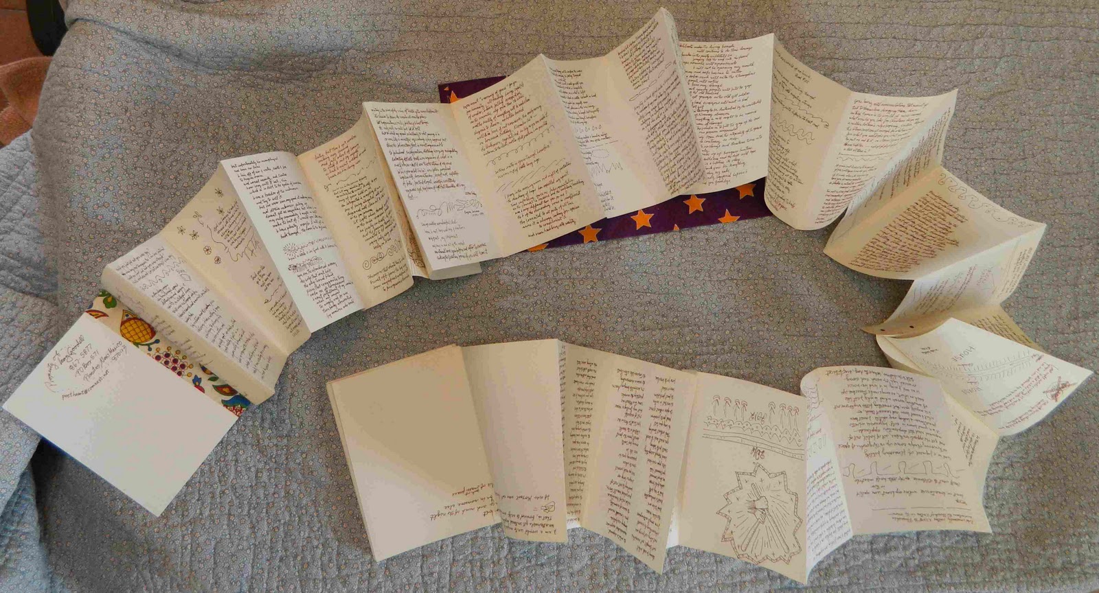 3 dimensional poetry: Accordion Fold Note Books