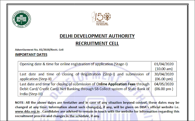 Delhi Development Authority Online Application Form 2020