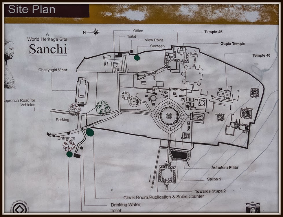 Sanchi Stupa Diagram