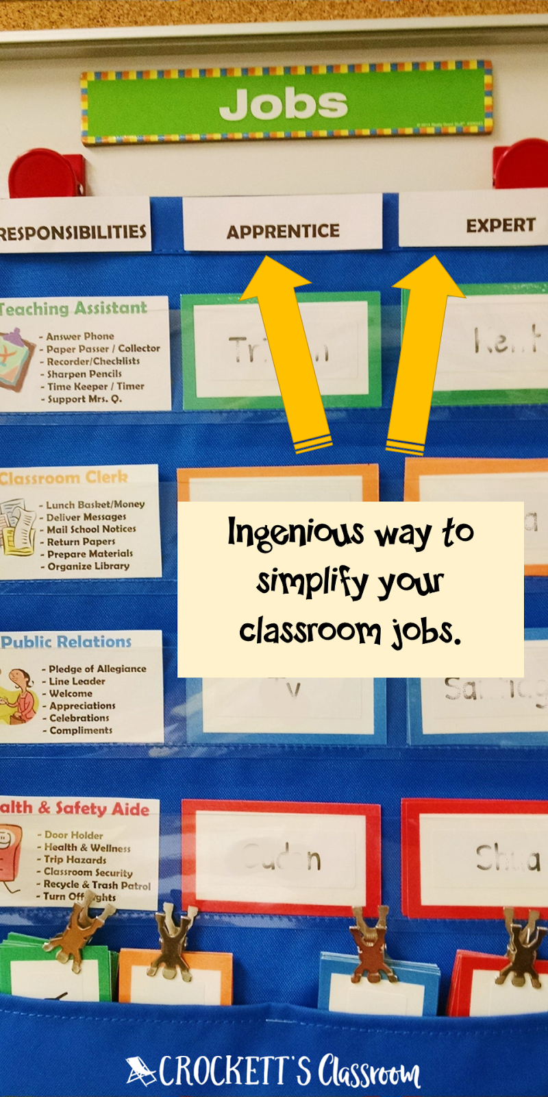 Simplifying Classroom Jobs - Crockett's Classroom