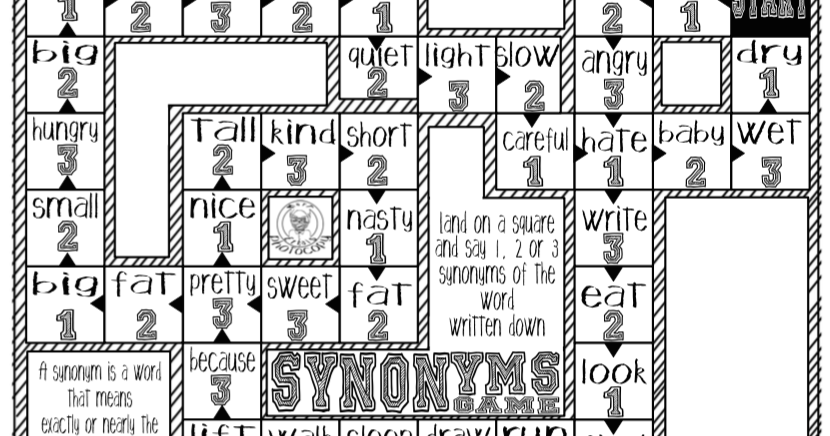 ESL Matt-erials: Synonyms Board Game