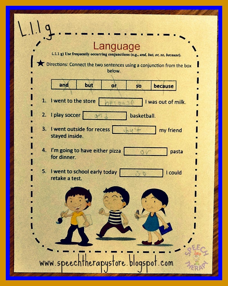 Speech Therapy: 1st Graders + Common Core = Good Times!