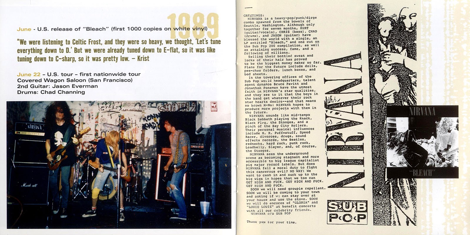 Encarte: Nirvana - Sliver: The Best Of The Box - Encartes Pop