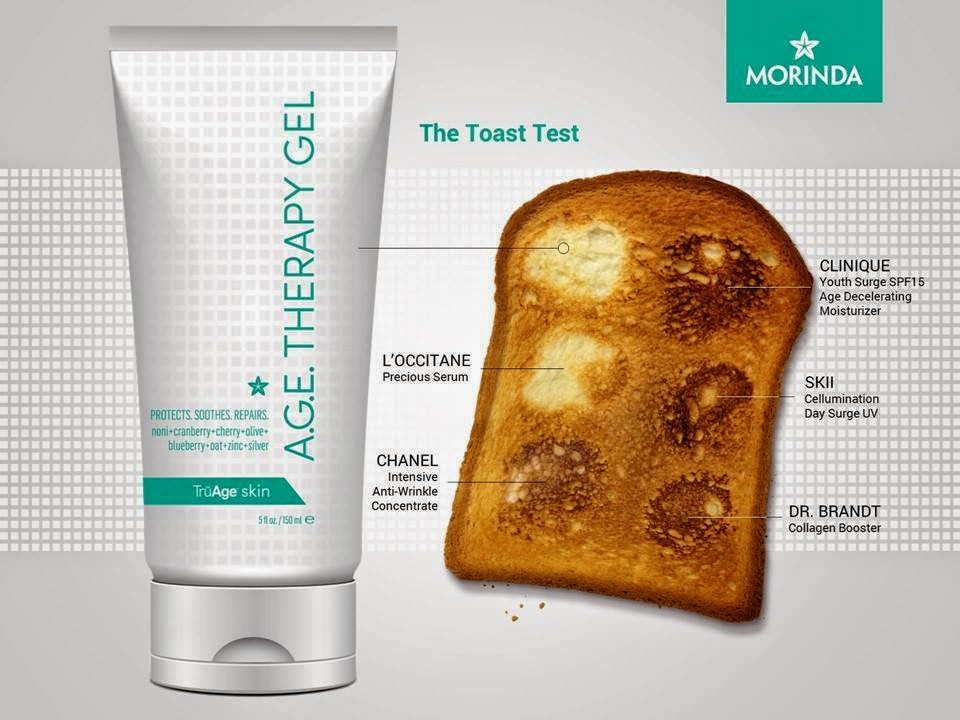 Vision World Business: Morinda protection gel "The Toast Test"