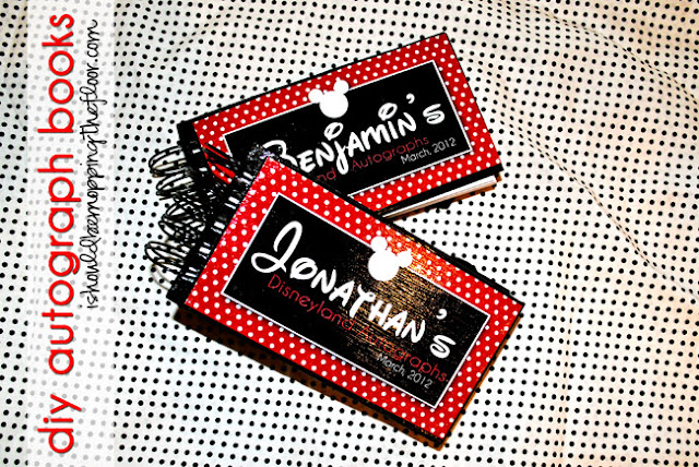 DIY Character Autograph Book | i should be mopping the floor