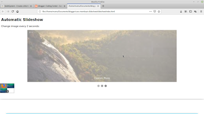 Cara membuat slideshow dengan HTML,CSS, dan Javascript - Coding Center