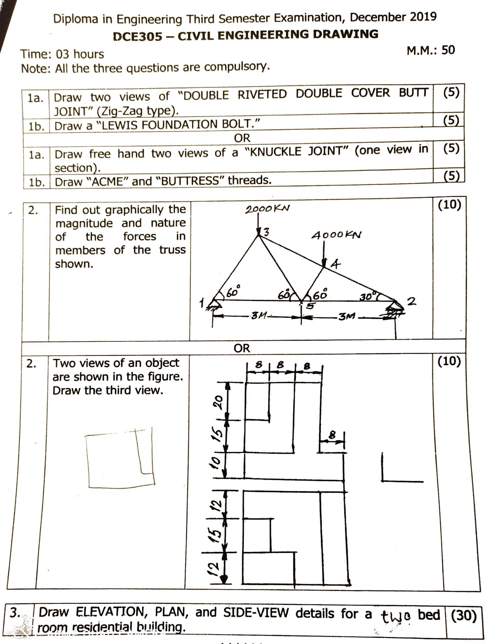 3rd SEMESTER END SEM PAPERS