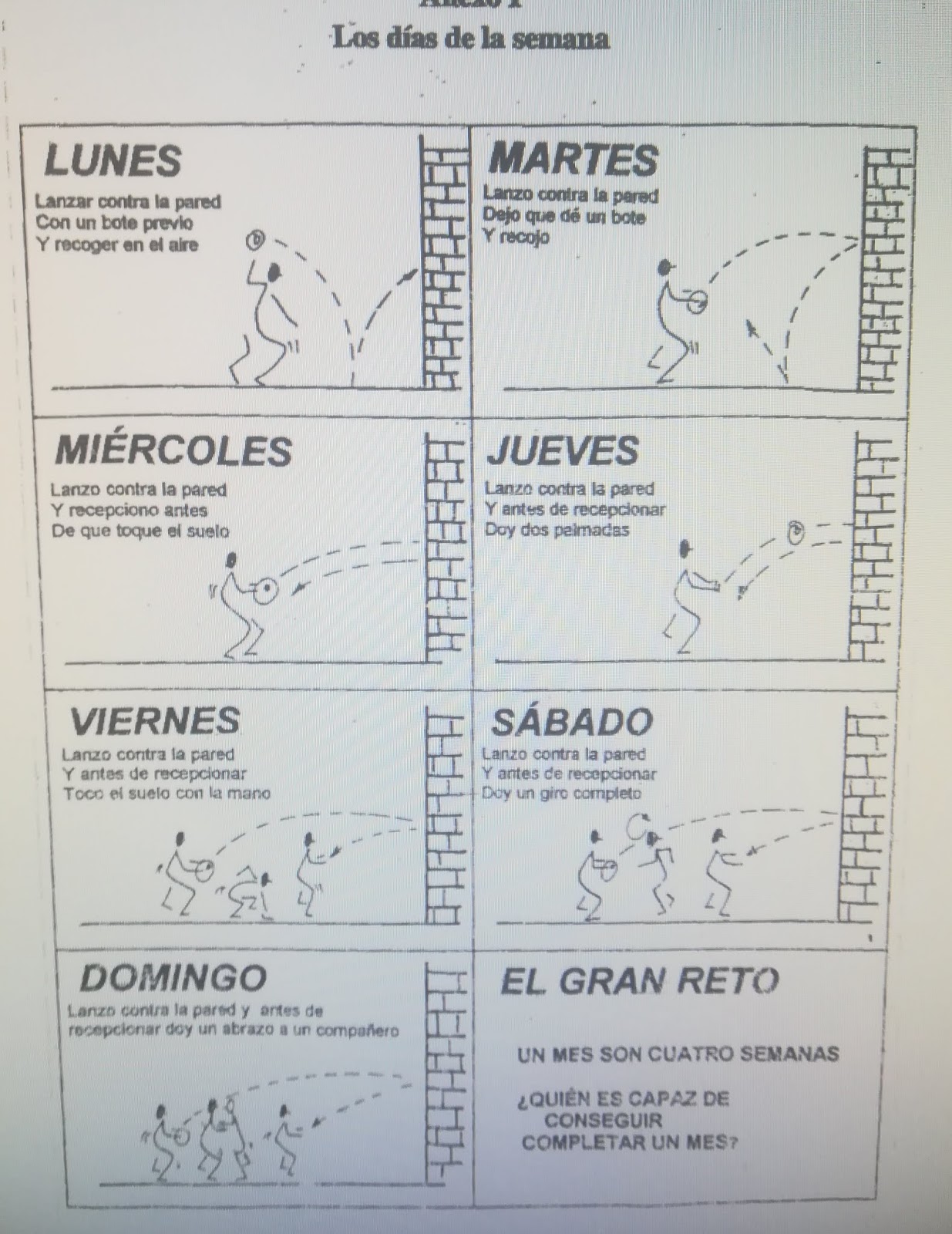 Nuestras clases de educación física: ¡ Y CON LA PELOTA.......