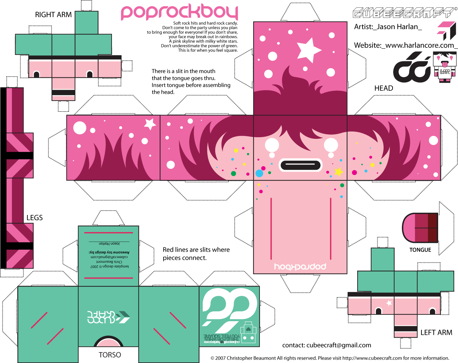 Adel's Book: Cube Paper Craft Some Cute Characters