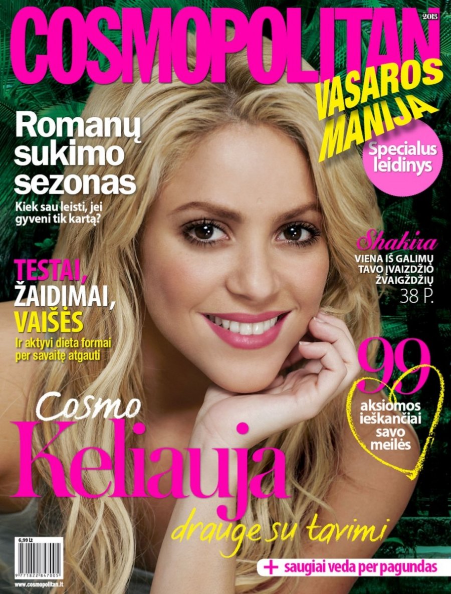 Shakira-Argentina: Shakira en la revista "Cosmopolitan" de Lituania (2013)
